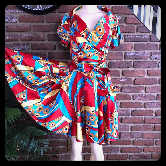 Dresses | Bright And Colorful Boutique Dress | Poshmark